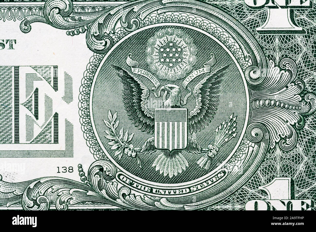 United dollar note details hi-res stock photography and images - Alamy