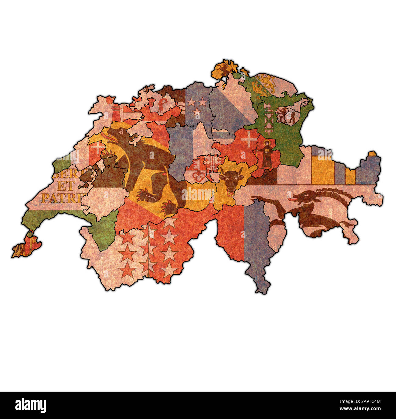 Swiss cantons flags Cut Out Stock Images & Pictures - Alamy