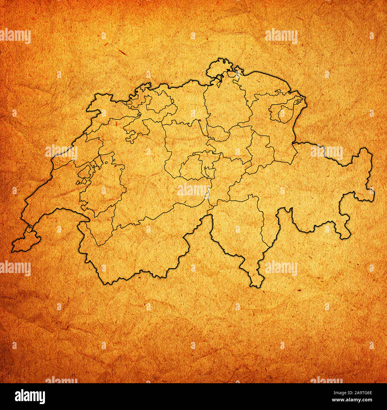 territories of cantons on map of administrative divisions of ...