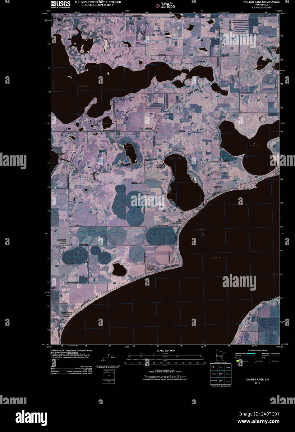 Map of walker minnesota hi-res stock photography and images - Alamy