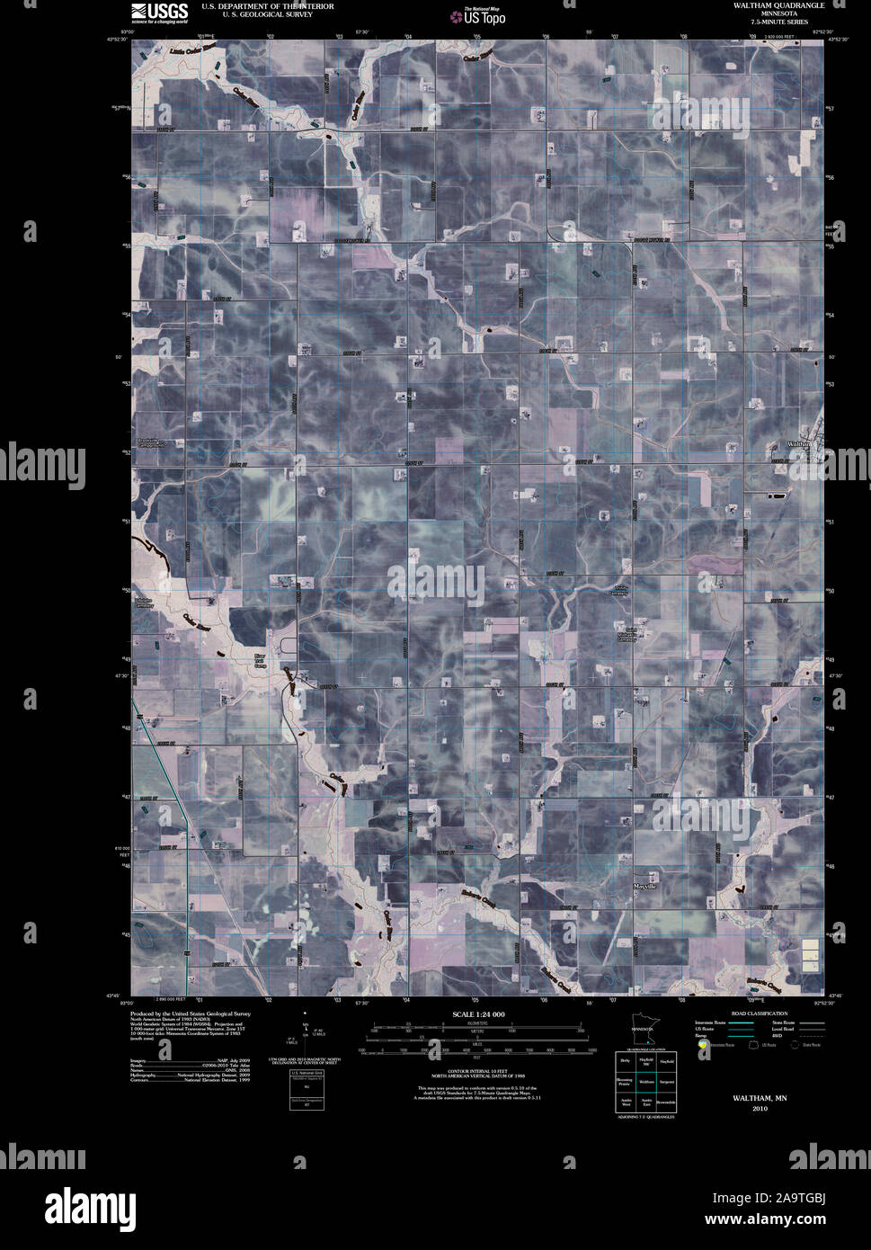 Waltham map hi-res stock photography and images - Alamy
