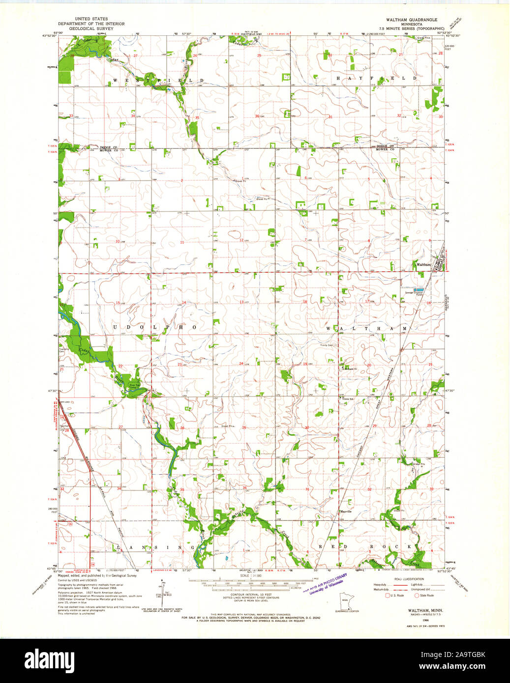Map of waltham hi-res stock photography and images - Alamy
