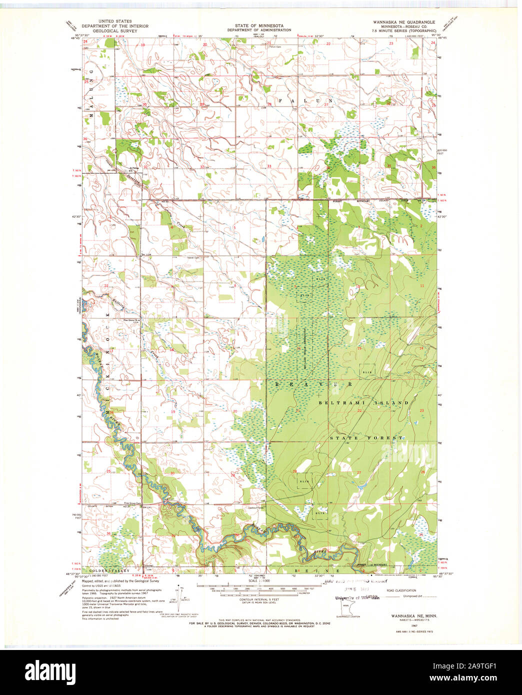 Wannaska map hi-res stock photography and images - Alamy