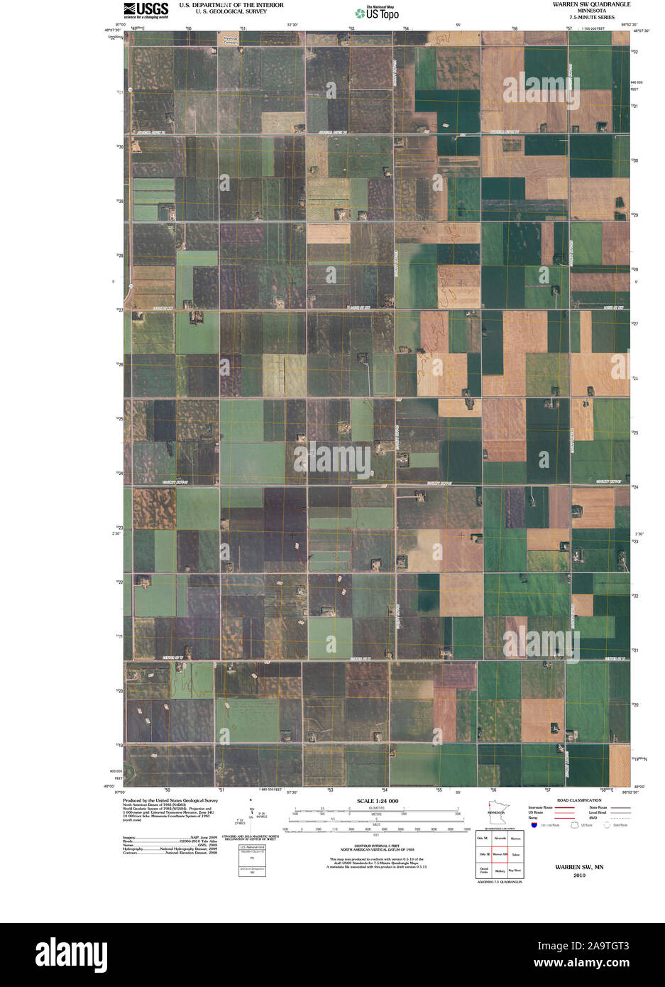 Warren minnesota map hi-res stock photography and images - Alamy