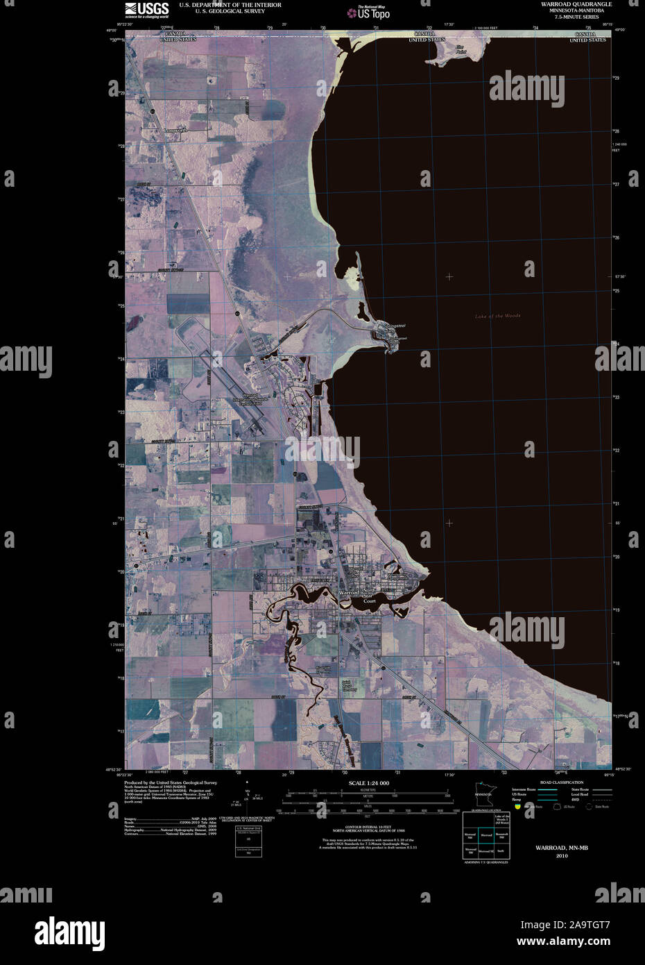 Warroad map hi-res stock photography and images - Alamy