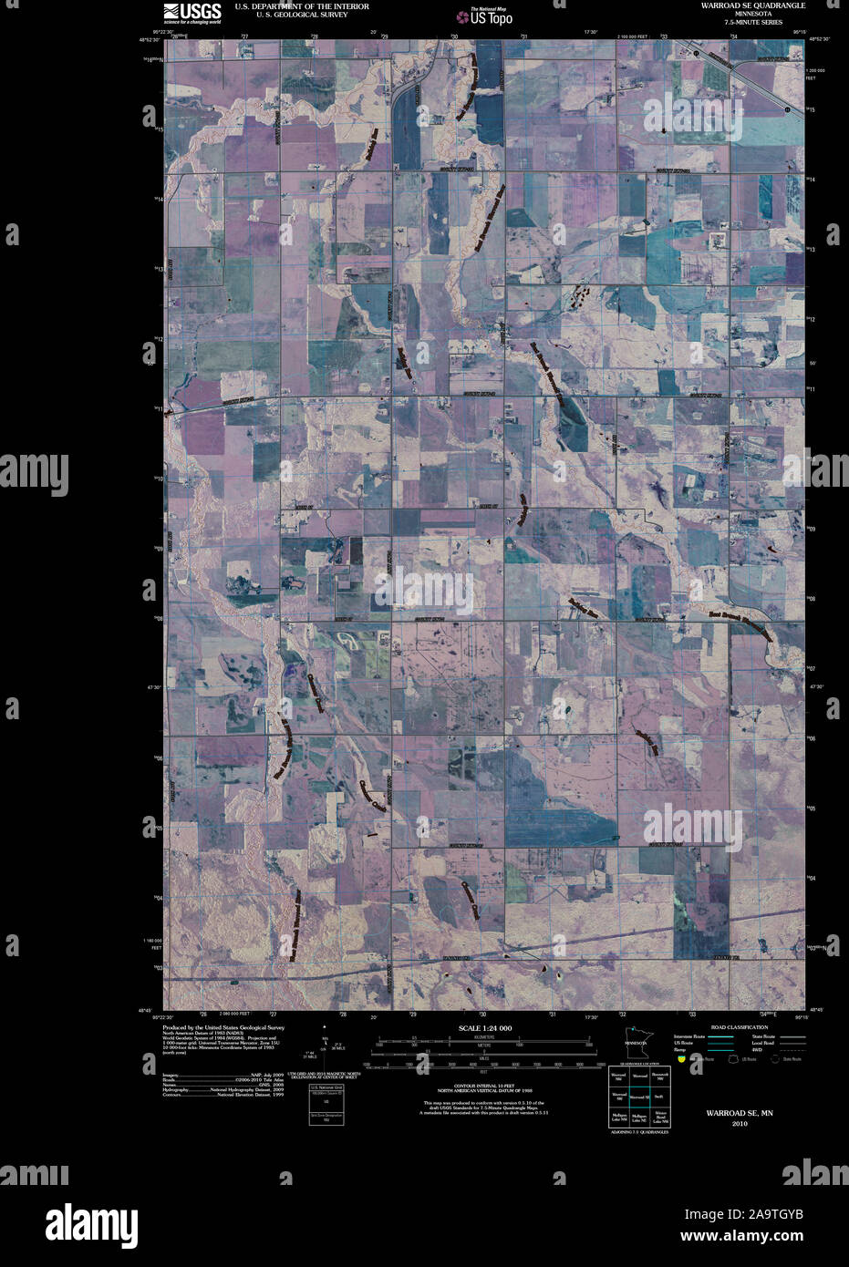 Map of warroad hi-res stock photography and images - Alamy