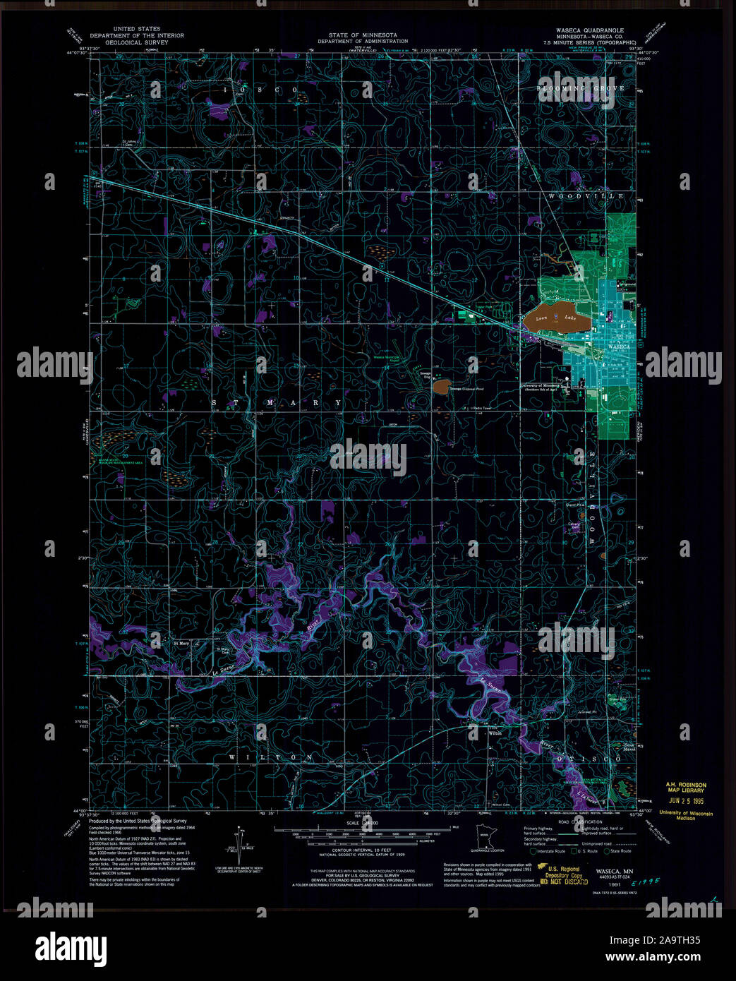 Map of waseca hi-res stock photography and images - Alamy