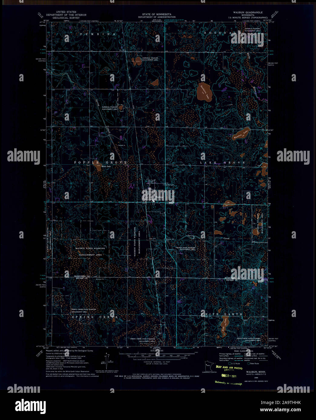 Map of waubun hi-res stock photography and images - Alamy