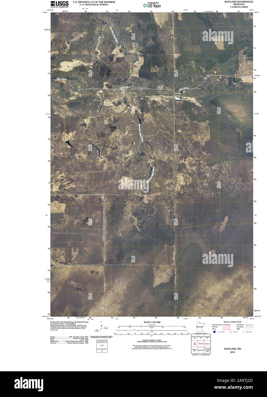 Map of wayland hi-res stock photography and images - Alamy