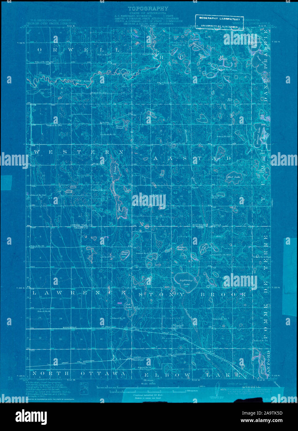 1913 minnesota map hi-res stock photography and images - Alamy