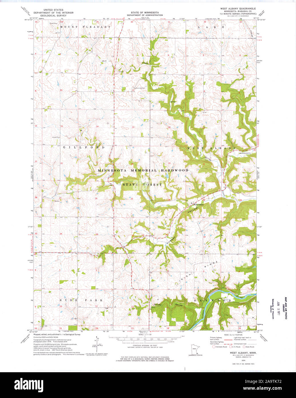 Albany minnesota map hi-res stock photography and images - Alamy