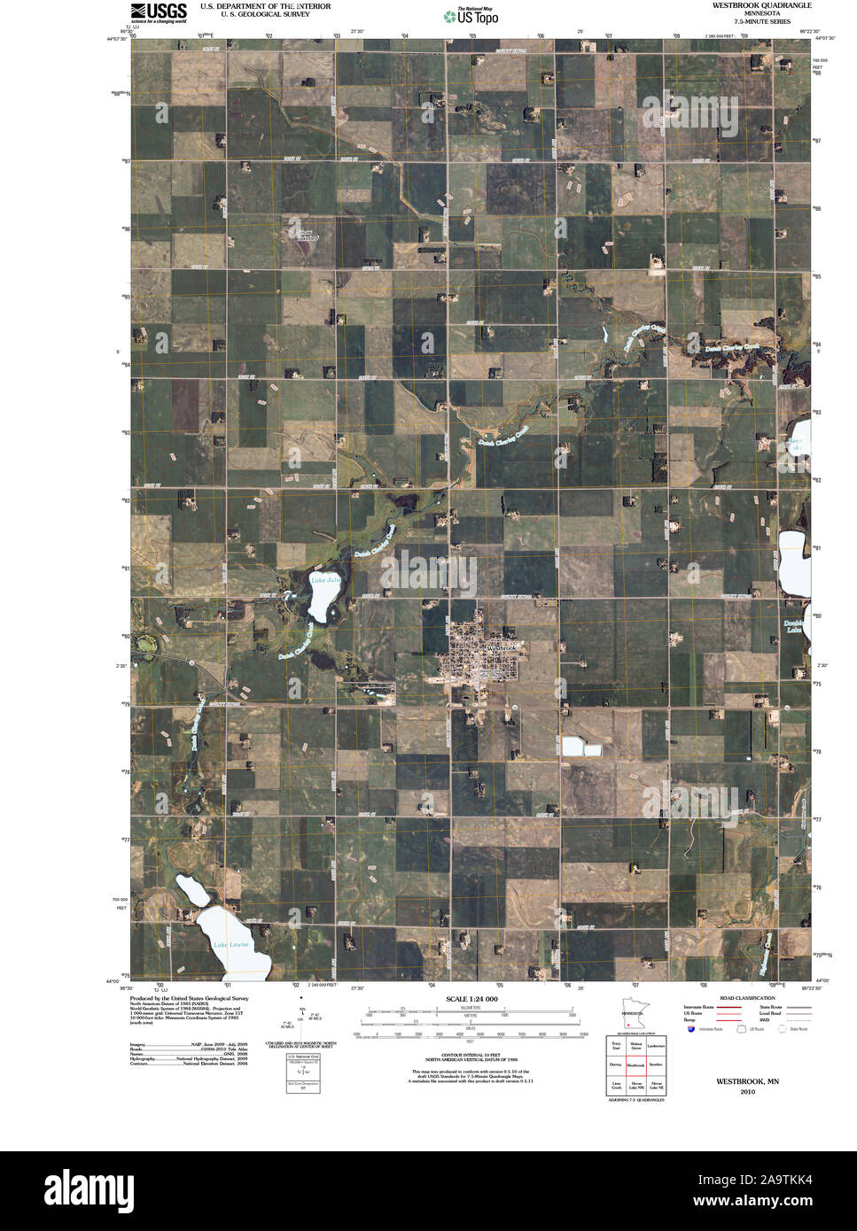 Westbrook minnesota map hi-res stock photography and images - Alamy