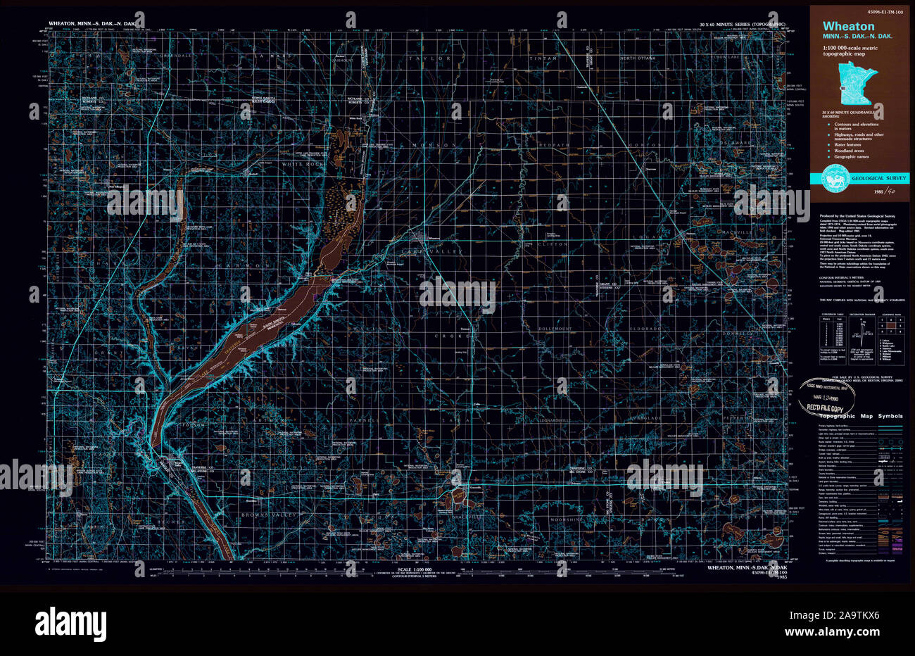 Map of wheaton minnesota hi-res stock photography and images - Alamy