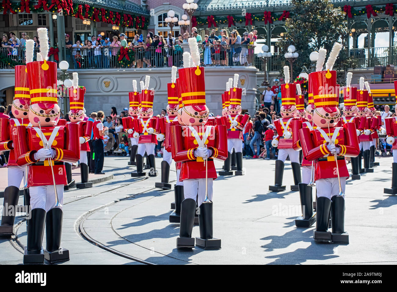 Toy Soldier character in the Christmastime Parade at Magic Kingdom ...