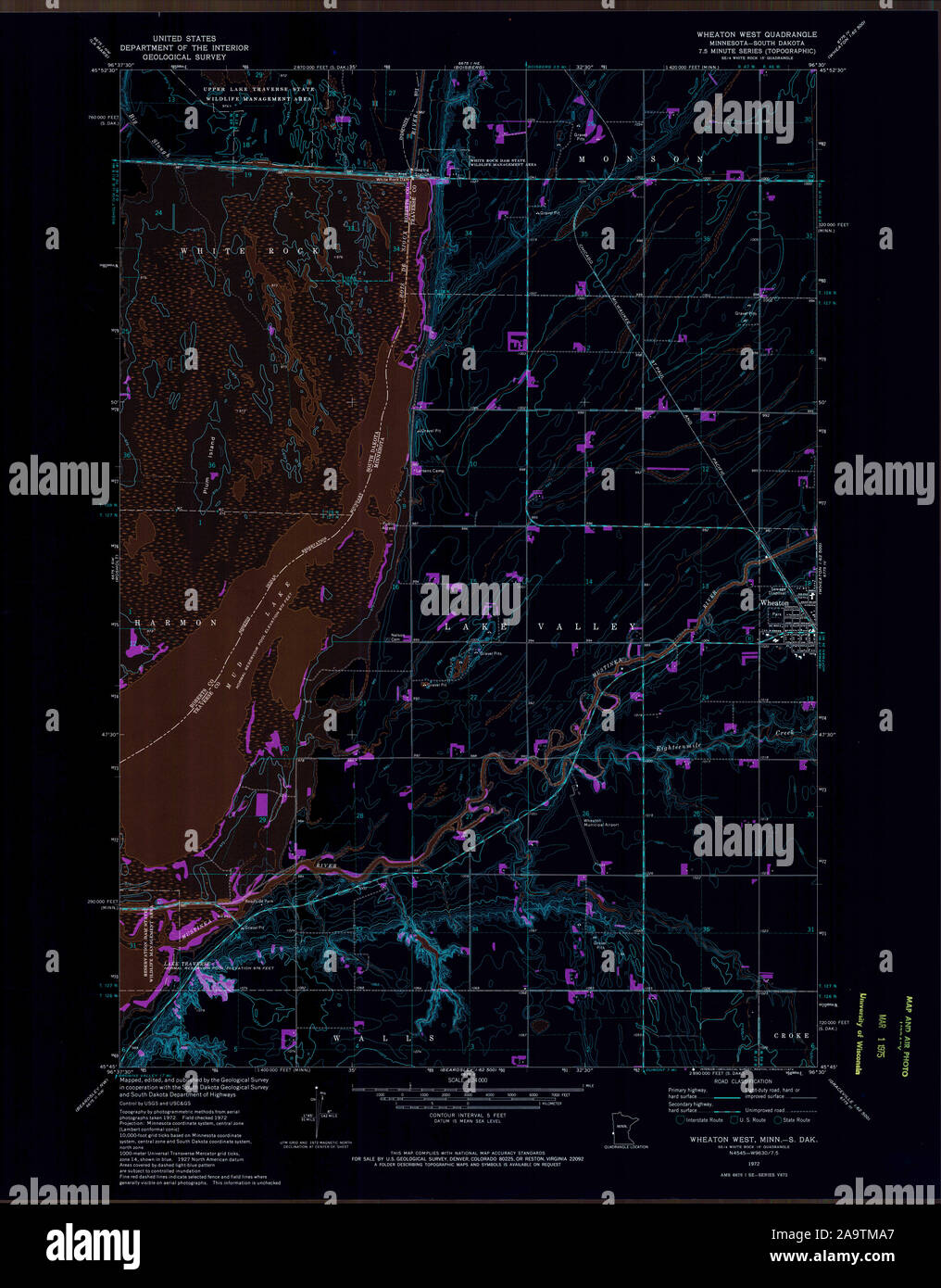 Map of wheaton minnesota hi-res stock photography and images - Alamy