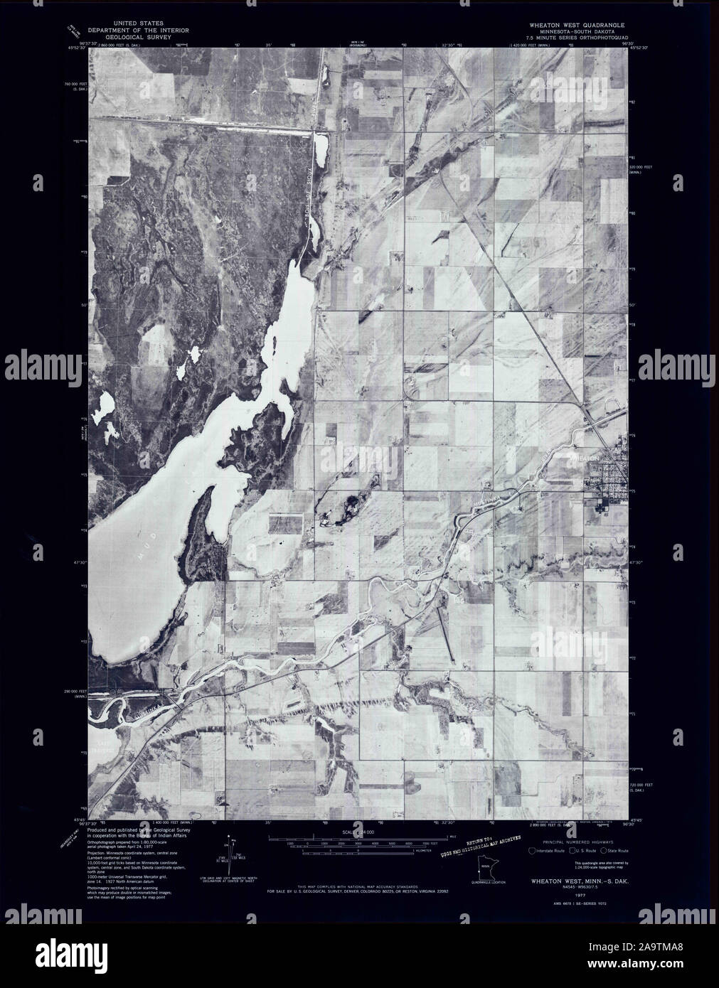 Map of wheaton minnesota hi-res stock photography and images - Alamy