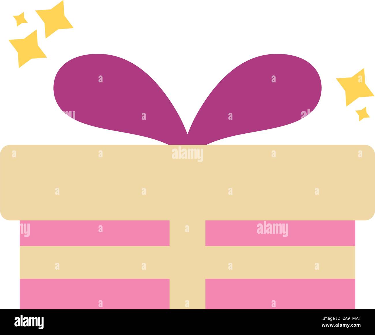 gift present celebration party line fill design vector illustration ...