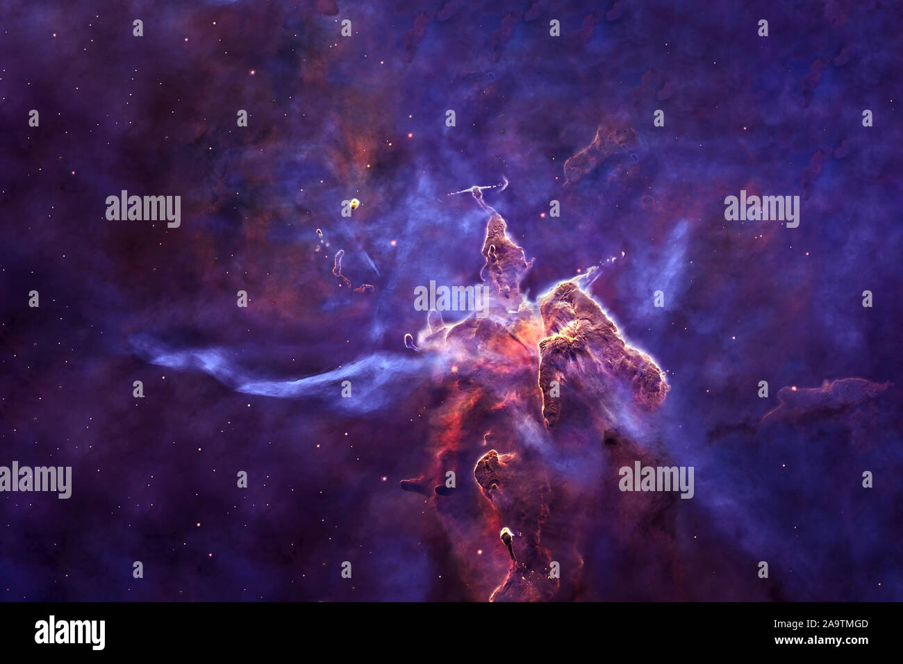 Beautiful nebula in deep space. Elements of this image were furnished ...