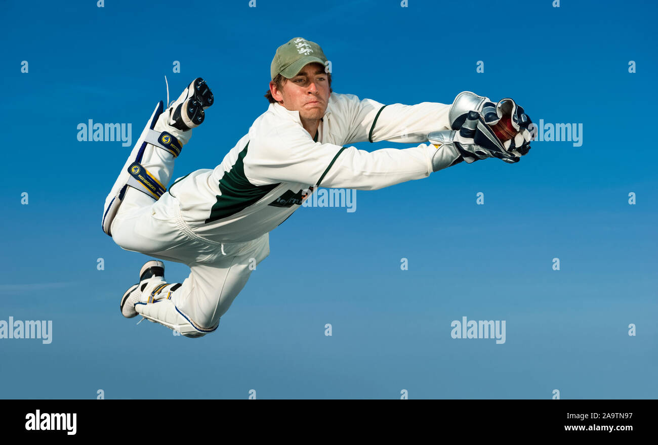 Wicket keeping gloves hi-res stock photography and images - Alamy