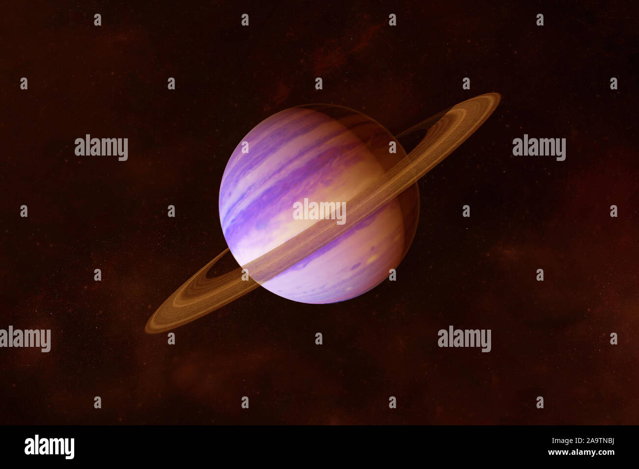 Planet Saturn, in bright colors, on a dark background. Elements of this ...