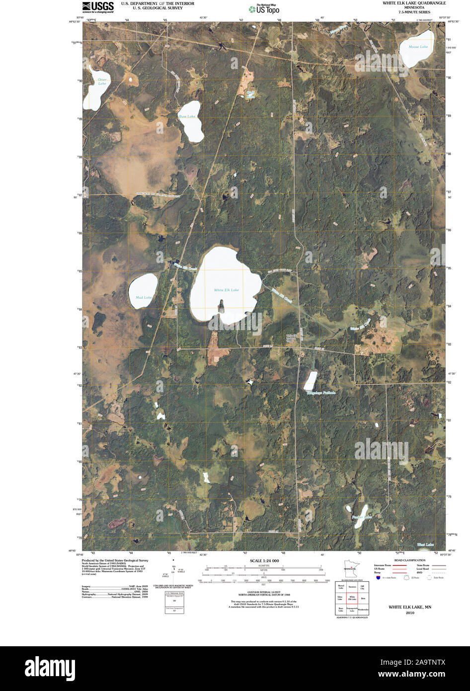 Map of elk lake hi-res stock photography and images - Alamy