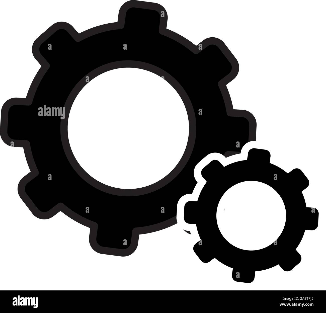 Lock gears Cut Out Stock Images & Pictures - Alamy