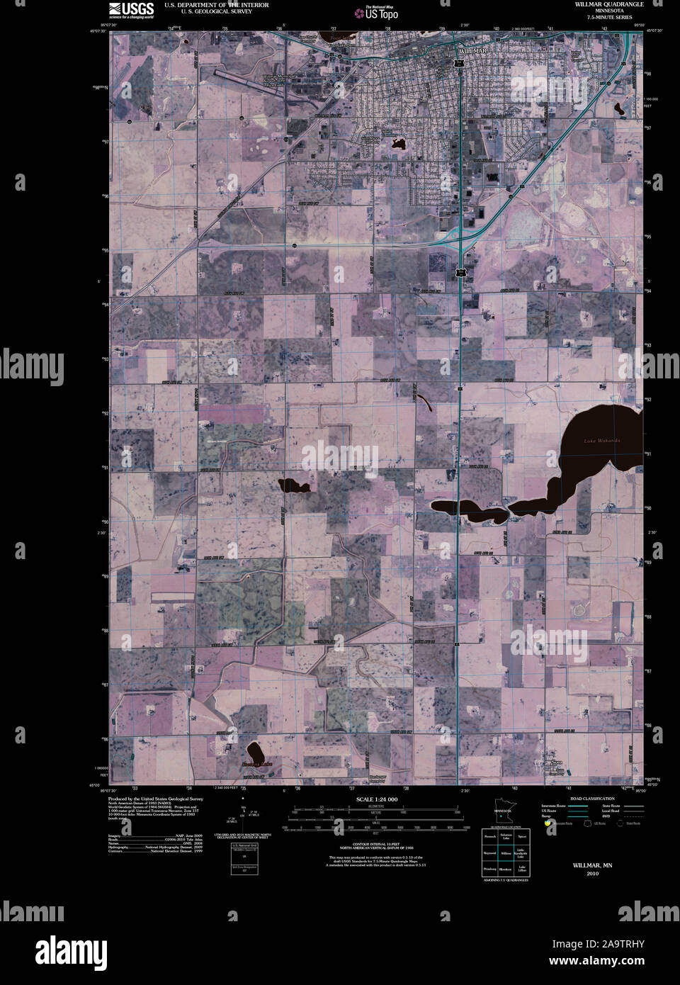 Willmar minnesota map hi-res stock photography and images - Alamy