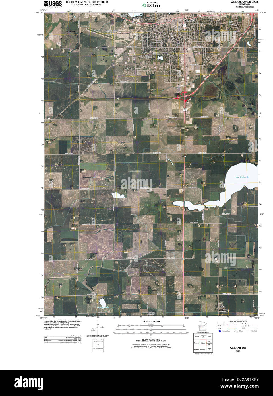 Willmar minnesota map Cut Out Stock Images & Pictures - Alamy