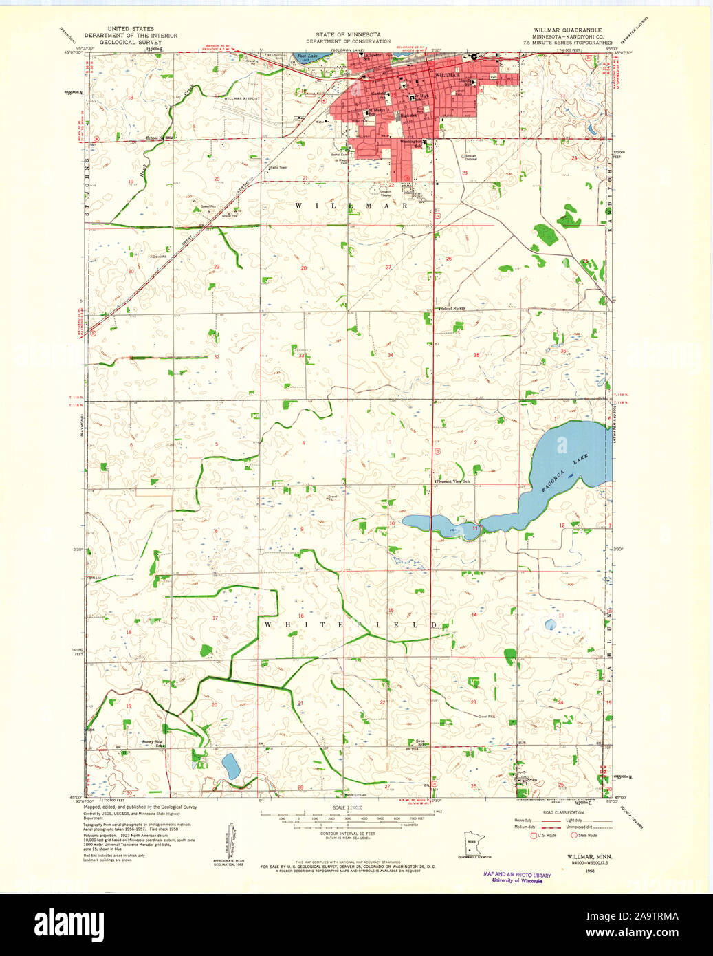 Willmar minnesota map hi-res stock photography and images - Alamy