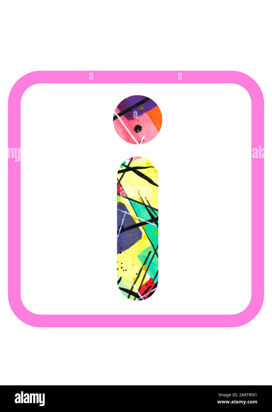 Graffiti alphabet letter i hi-res stock photography and images - Alamy