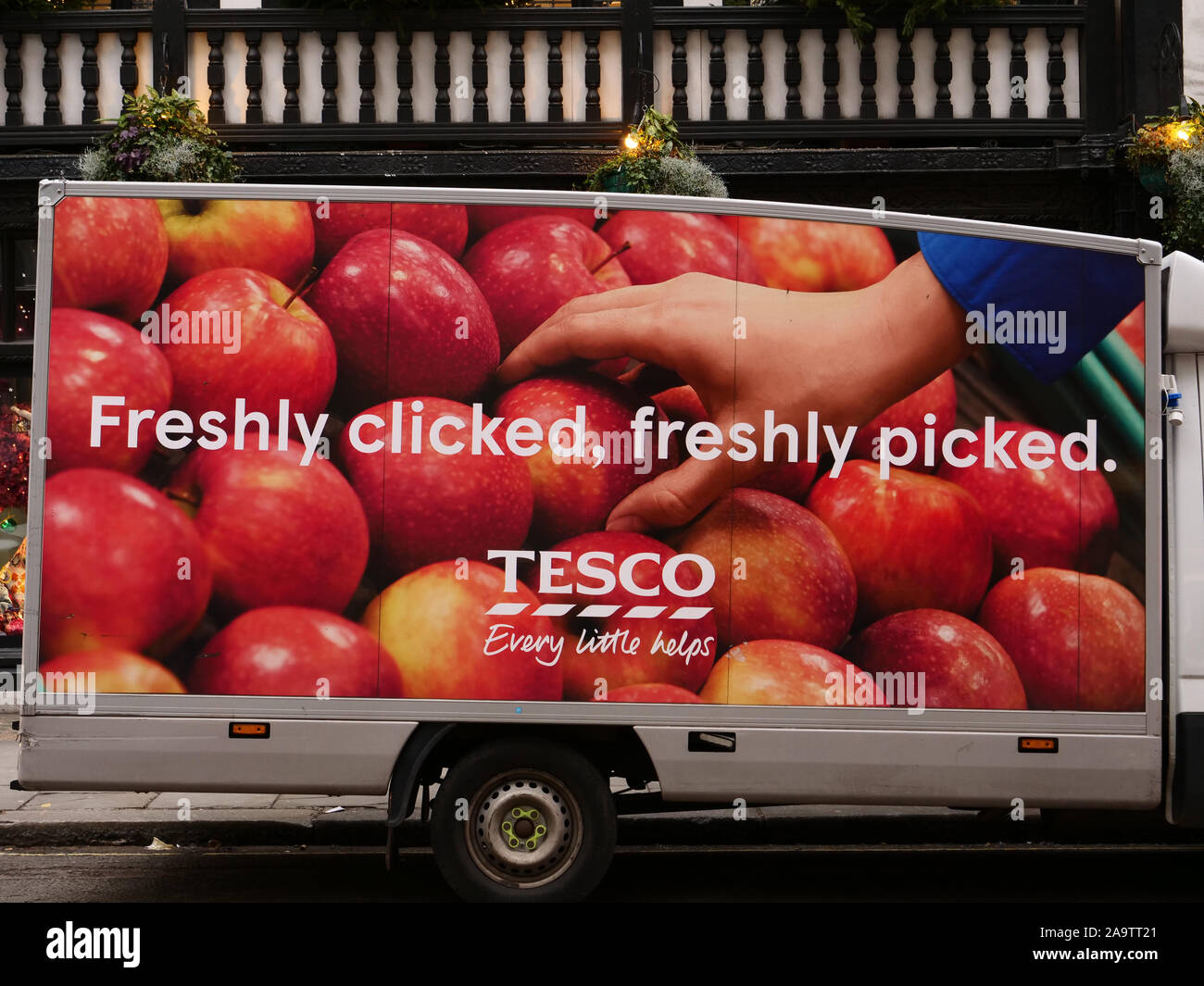 Logo tesco on tesco company delivery van hi-res stock photography and ...