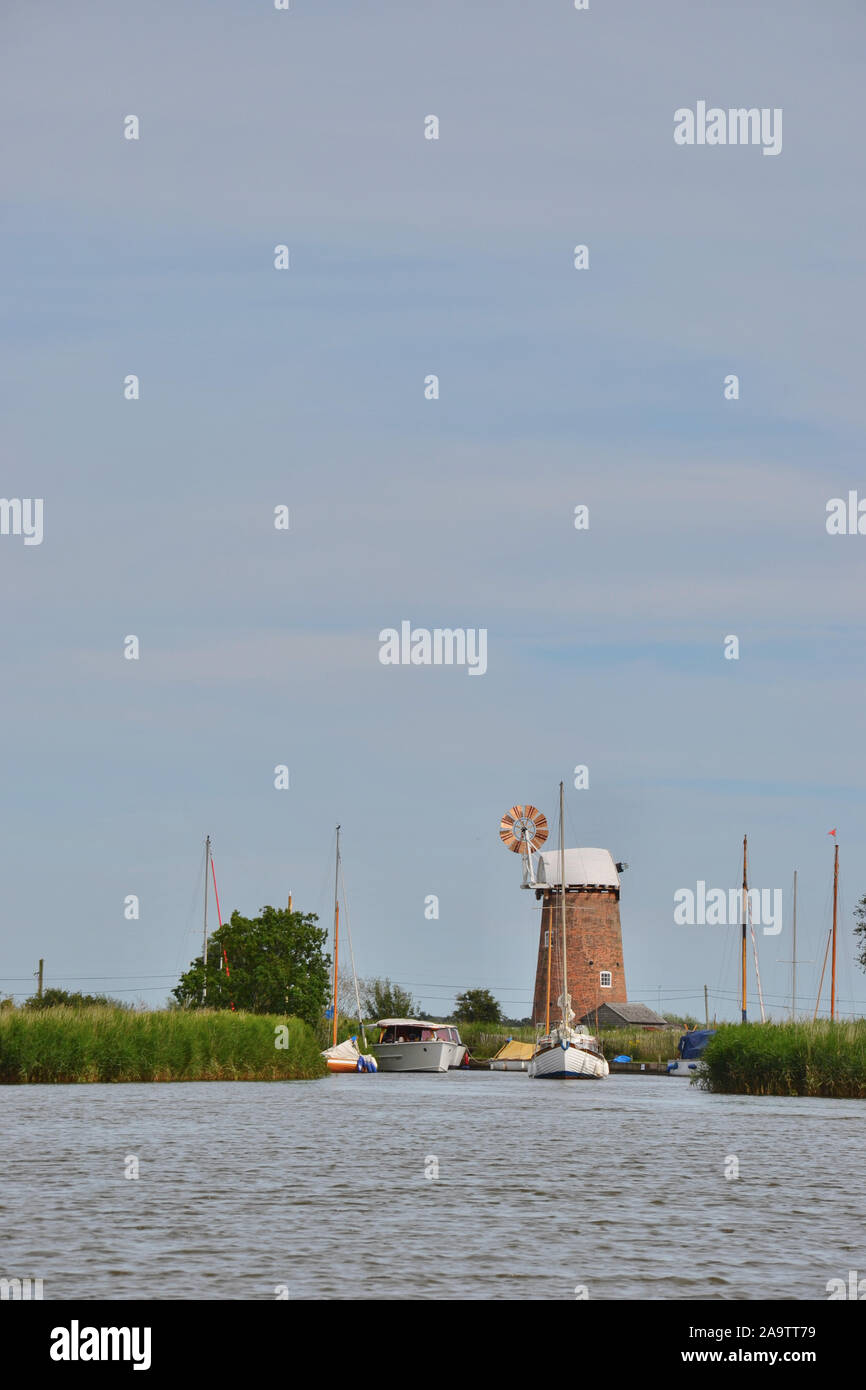 Broadland norfolk windmill hi-res stock photography and images - Alamy