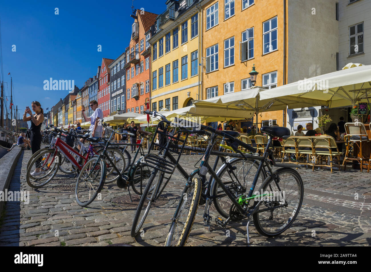 Bicycles racks by the Waterfront in Copenhagen, Denmark Stock Photo - Alamy