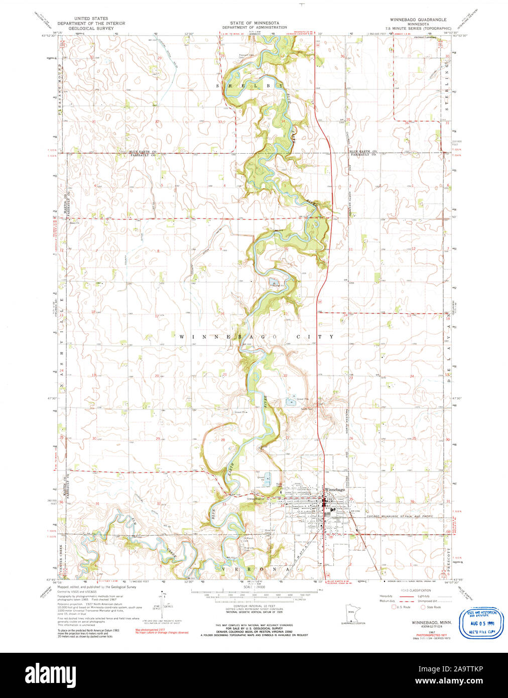 Map Of Winnebago High Resolution Stock Photography and Images - Alamy