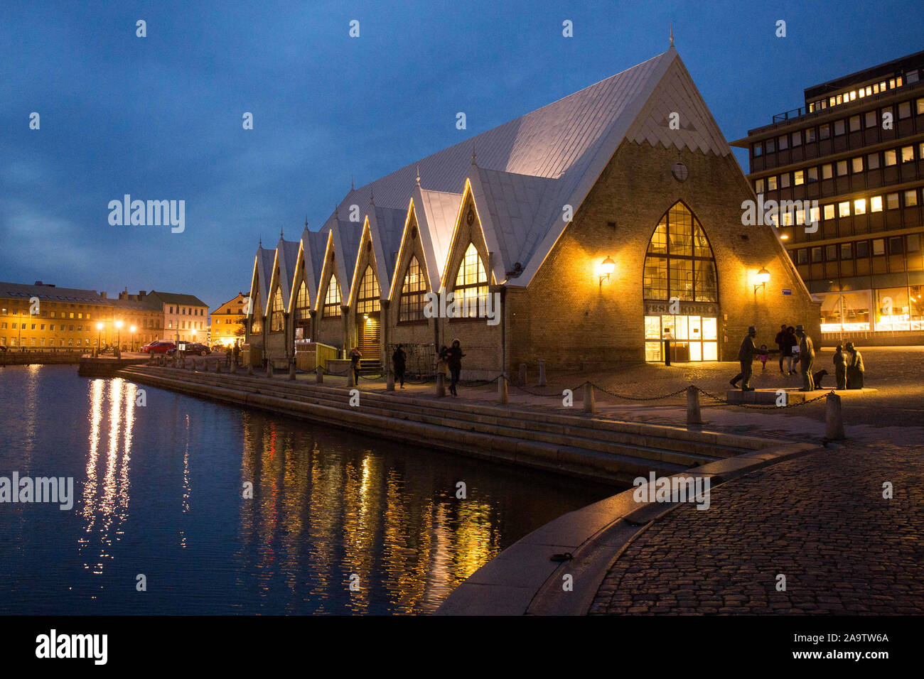 Gothenburg, Sweden. 1st Nov, 2019. Exterior view of the fish market ...