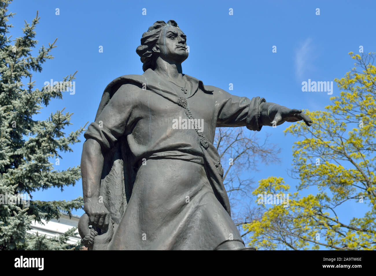 Kaliningrad, Russia - April 20, 2019: Monument to Peter the Great ...