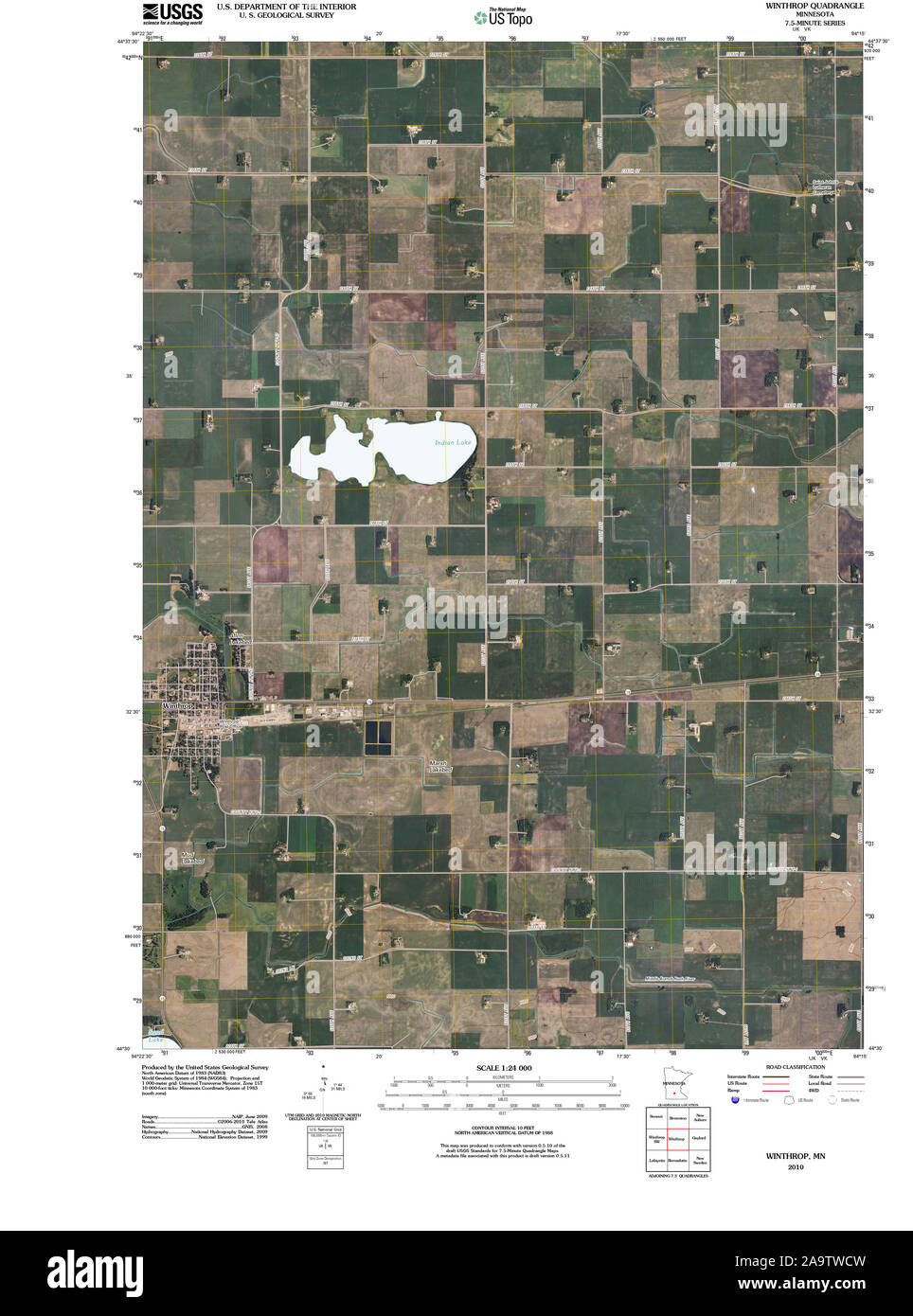 Map of winthrop hi-res stock photography and images - Alamy