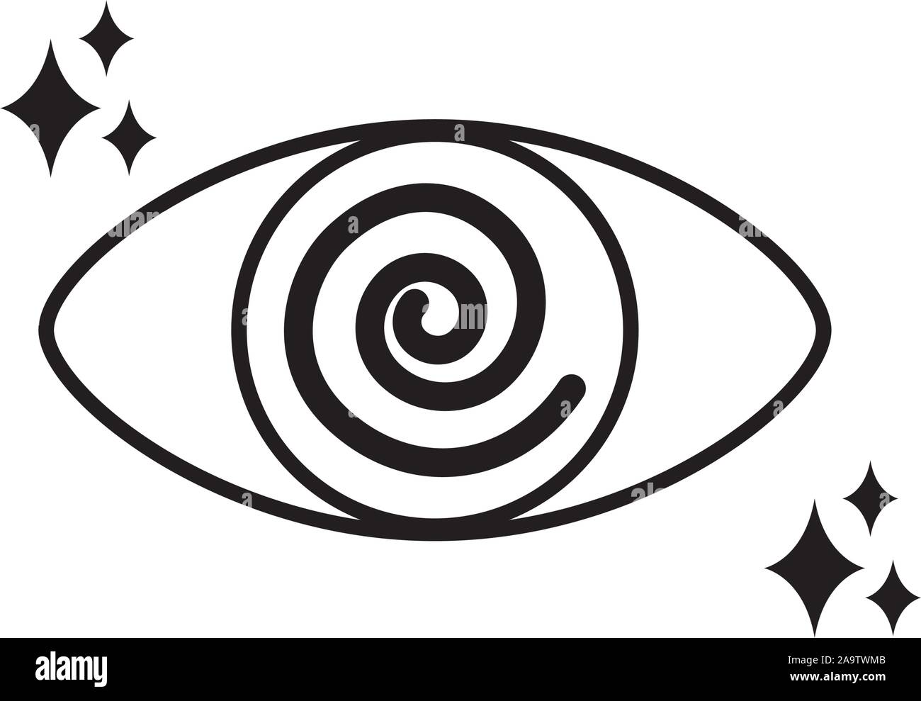 Hypnosis eye spiral hi-res stock photography and images - Alamy