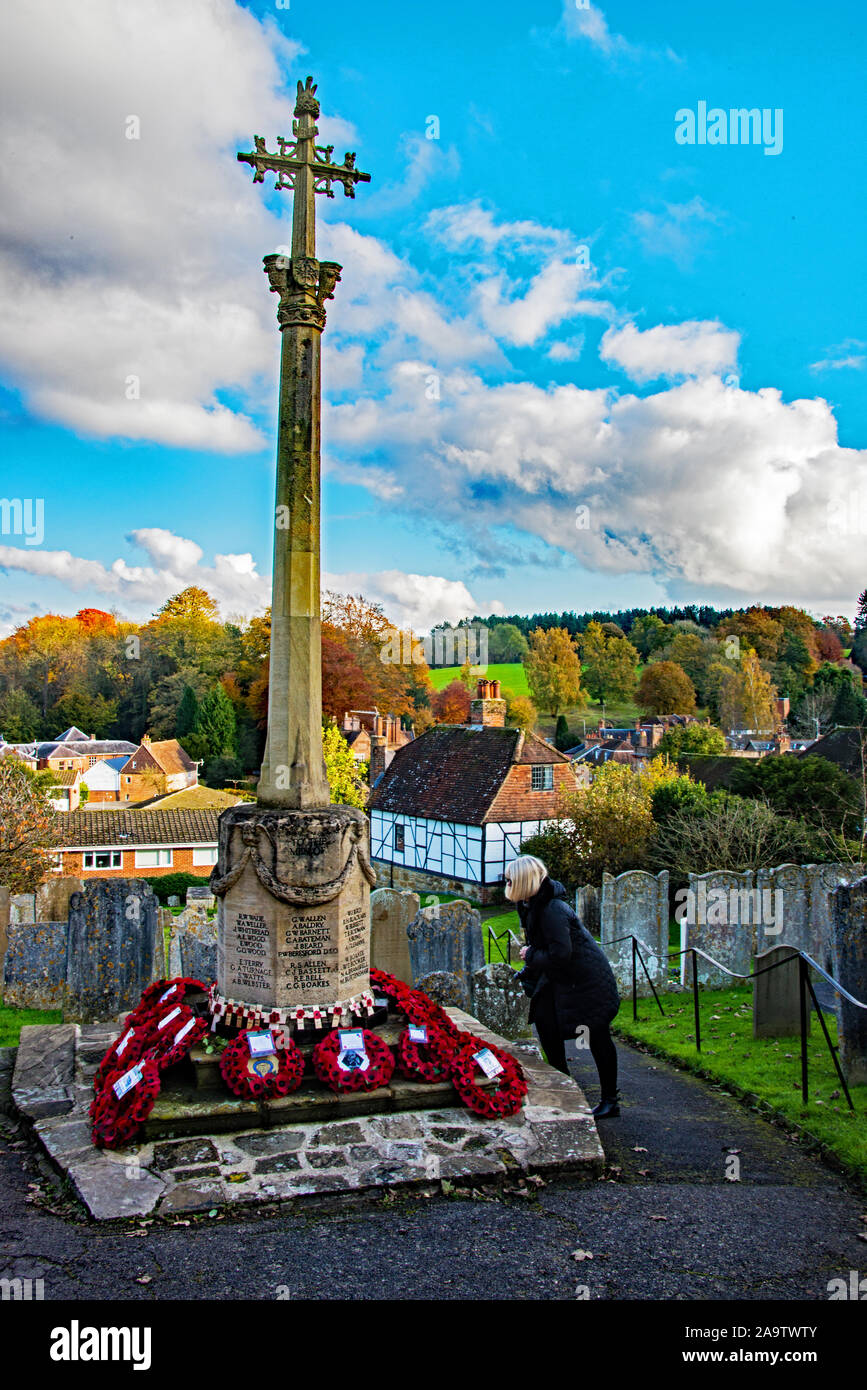 A view of Westerham, Kent. UK Stock Photo - Alamy