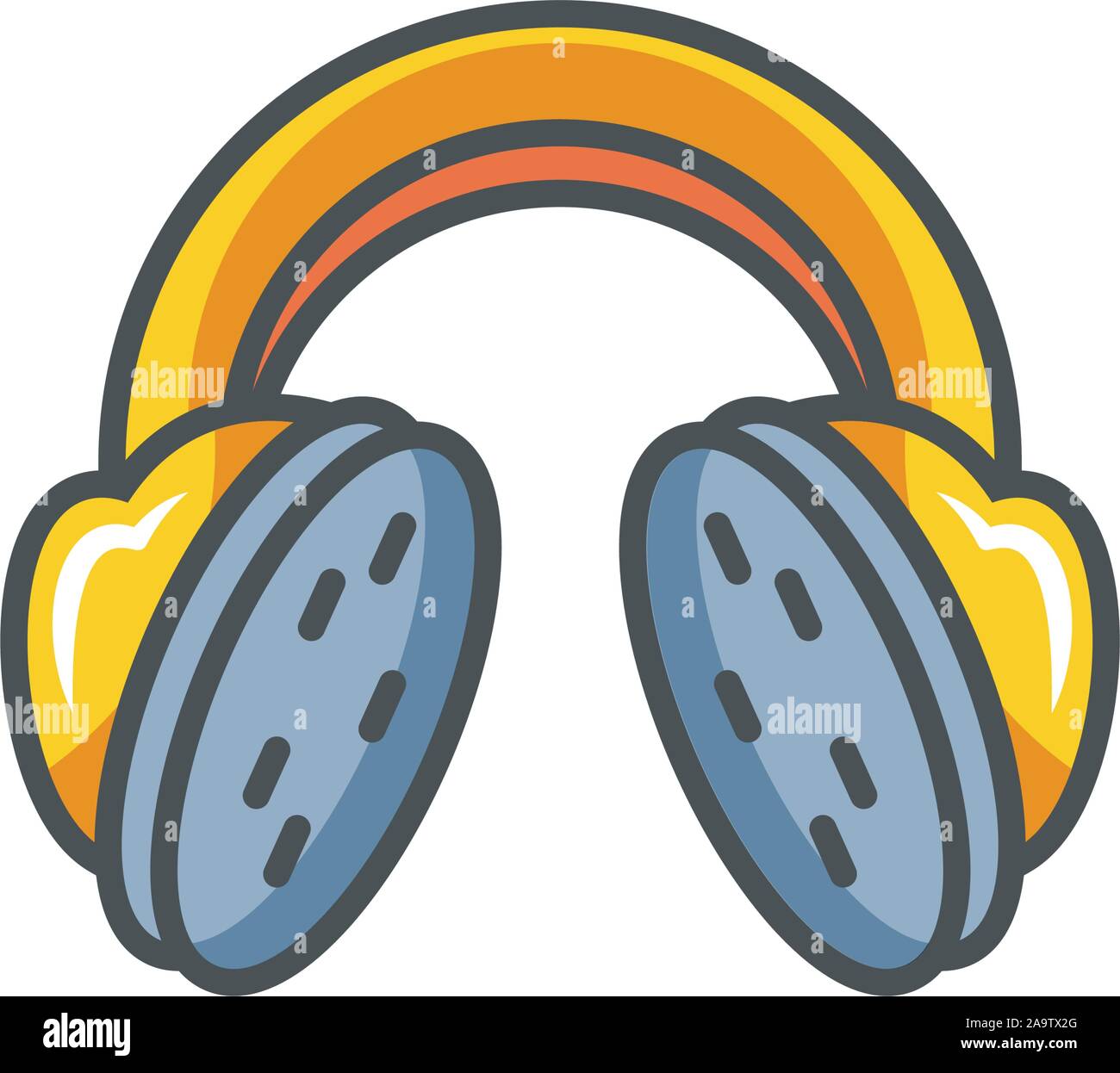 ear protection industrial protection safety fill vector illustration ...
