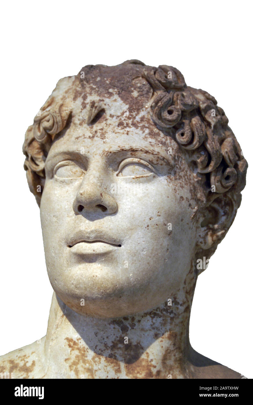 Ancient head or bust of a statue - National Archaeology Museum, Athens ...