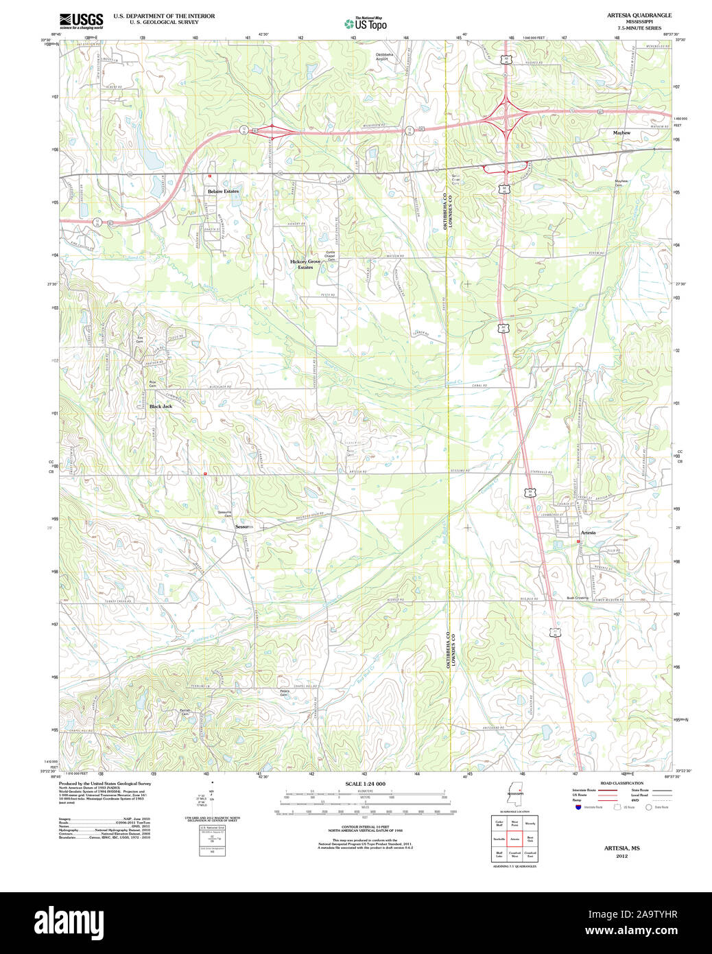 Map of artesia hi-res stock photography and images - Alamy