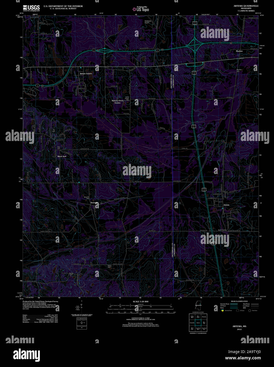 Map of artesia hi-res stock photography and images - Alamy