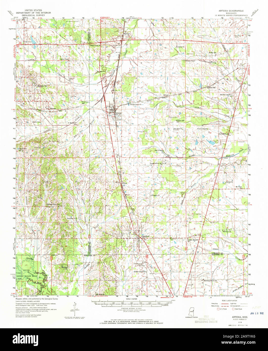 Map of artesia hi-res stock photography and images - Alamy