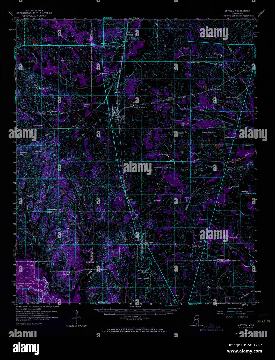 Map of artesia hi-res stock photography and images - Alamy