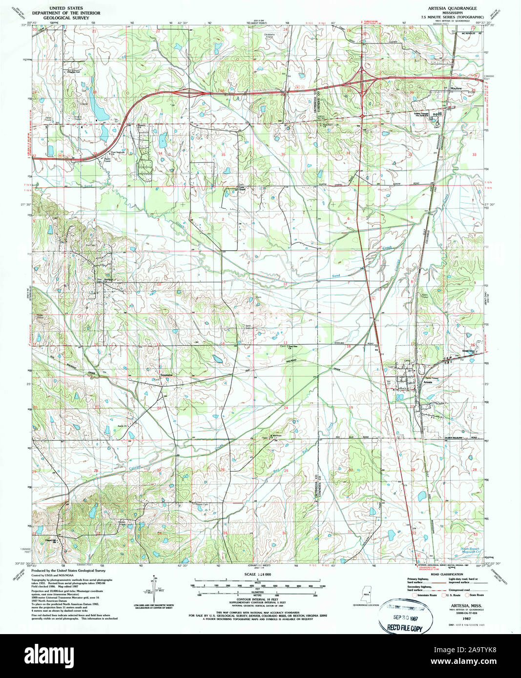 Map of artesia hi-res stock photography and images - Alamy