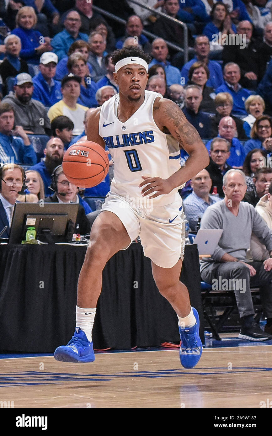 Nov 17, 2019: Saint Louis Billikens guard Jordan Goodwin (0) brings the ...