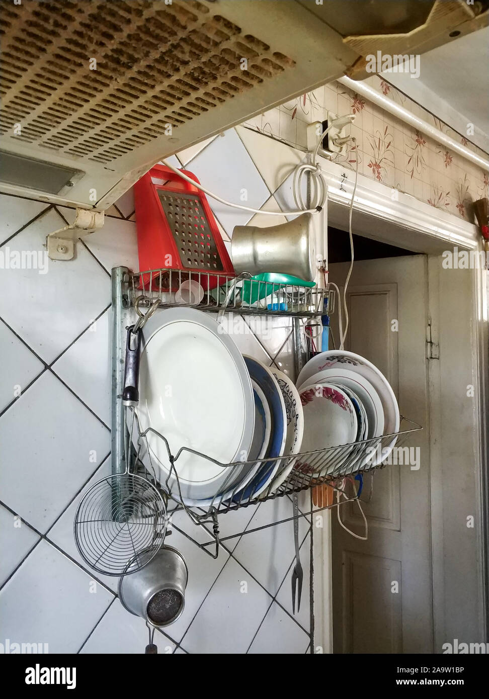 mess and dump. An old room with lots of things. Devastation. Very small ...