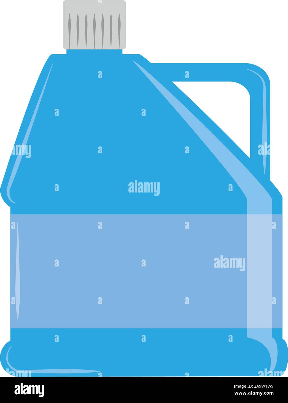 gallon bottle plastic flat icon blue vector illustration Stock Vector ...