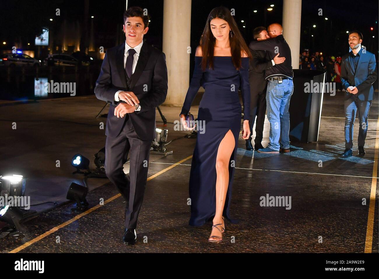 Spain. 18th Nov, 2019. Marc Marquez and his girlfriend Lucia Rivero ...